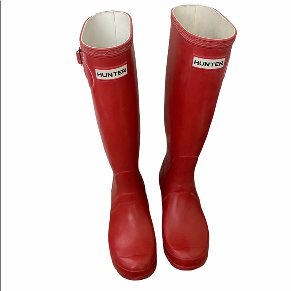 Hunter | Shoes | Hunter Original Boots In Red | Poshmark